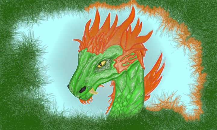 Lair Of The Fire Dragon - Digi CreArte - Digital Art & AI, Fantasy ...