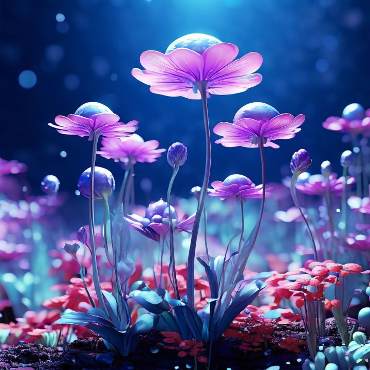 Alien flowers - Animals - Digital Art & AI, Flowers, Plants, & Trees ...