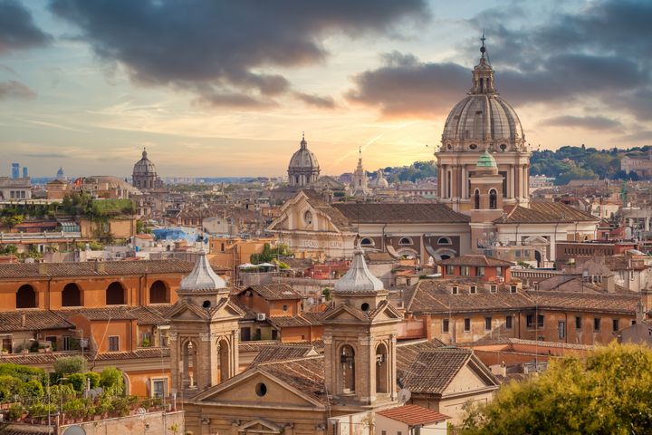 Rome cityscape with sunset sky - Paolo Modena - Photography, Buildings ...