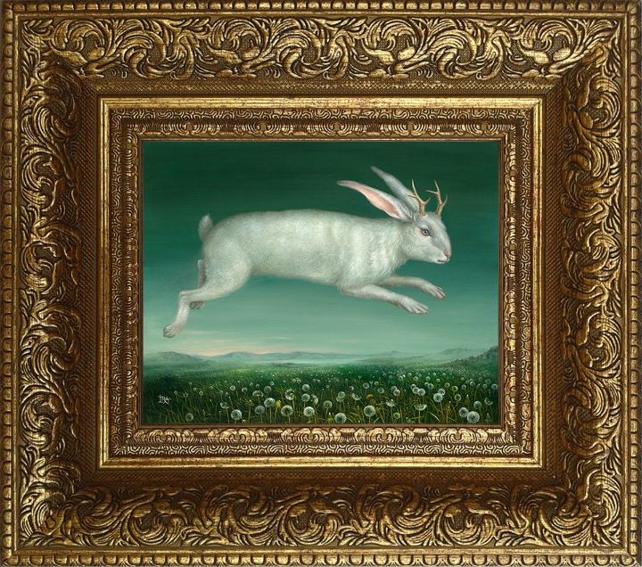 Flying Jackalope - Irena Aizen - Paintings & Prints, Animals, Birds ...