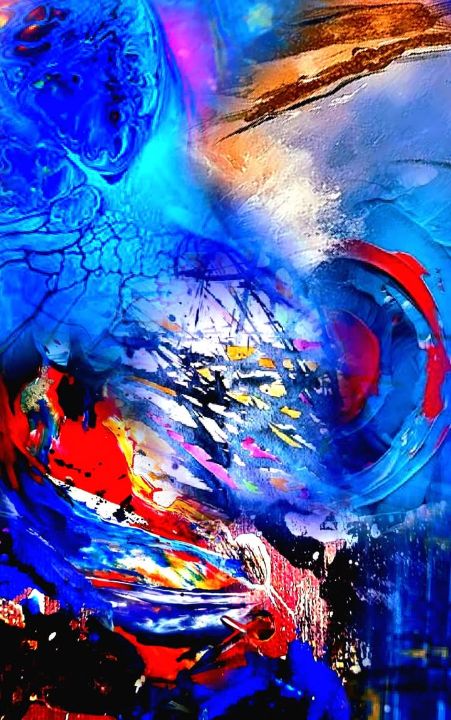 Through The Spectra - David Charles - Paintings & Prints, Abstract ...