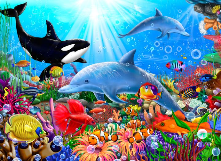 Bright Undersea World - Imaginary Art of Gerald Newton - Digital Art ...