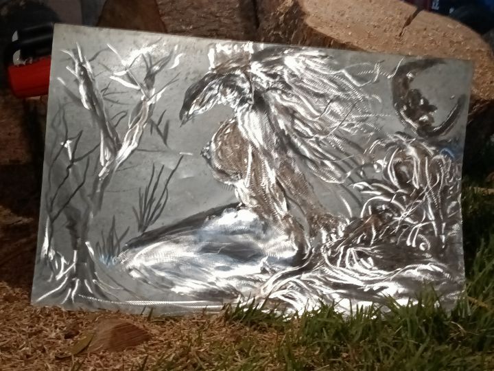 Sheet metal grinded art - Neights - Paintings & Prints, Fantasy ...