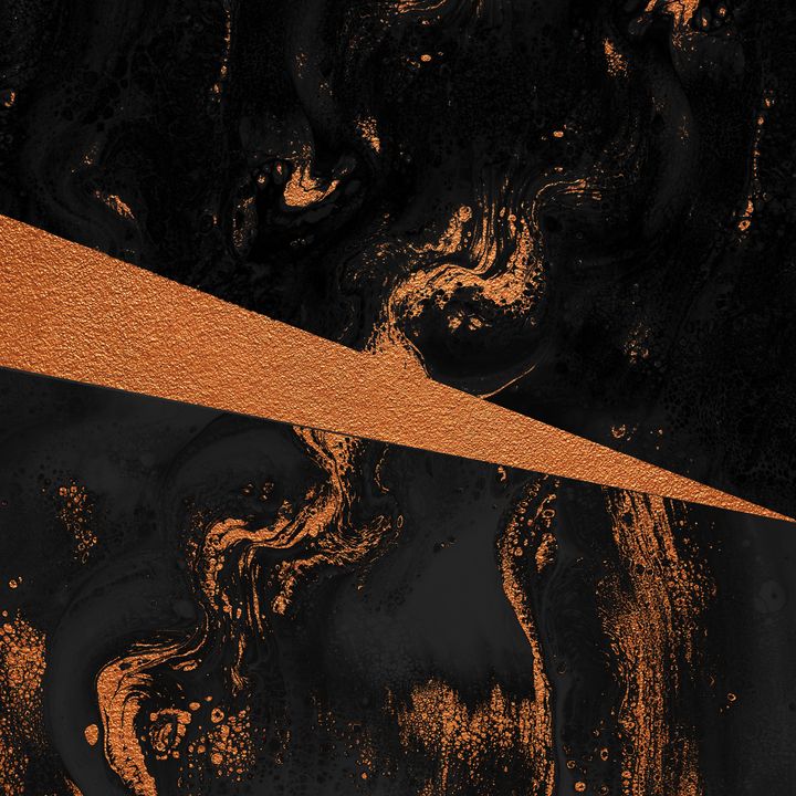 Black copper abstract curves - Bilge Paksoylu - Digital Art, Abstract ...