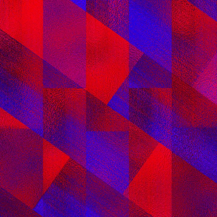 Red and Blue Shiny Geo Shapes - Bilge Paksoylu - Digital Art & AI ...