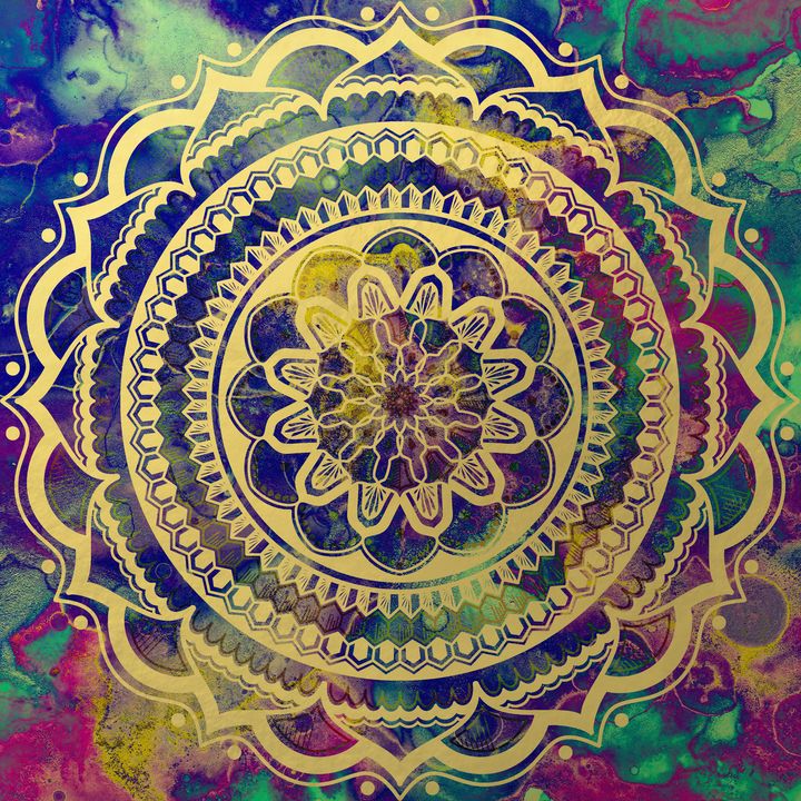 Geometric Mandala Pattern - Bilge Paksoylu - Digital Art & AI, Religion ...