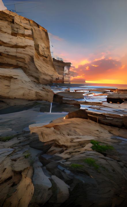 Sunset Cliffs - Dragon Art - Digital Art, Landscapes & Nature ...