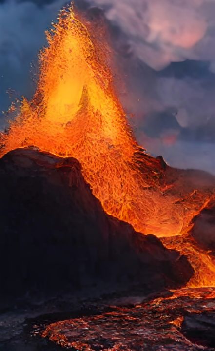 Volcano - Dragon Art - Digital Art, Landscapes & Nature, Natural ...