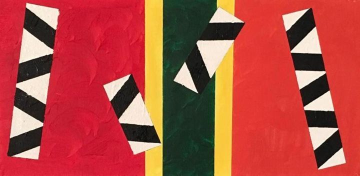 Evening And Morning On Red & Orange - Jdbj Vibrants - Paintings ...