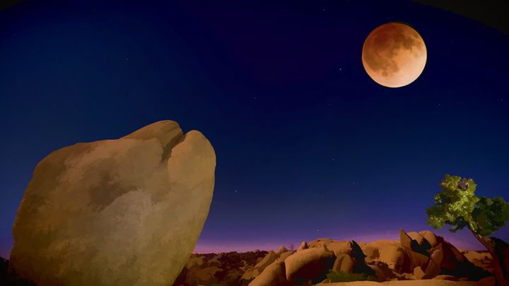 The Moon and the Rock and the Tree - Foto By Rudy - Digital Art & AI ...