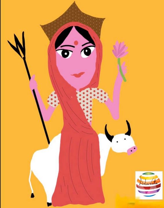 PRATIPADA SHAILPUTRI MAA - Dolceveeta - Digital Art & AI, Religion ...