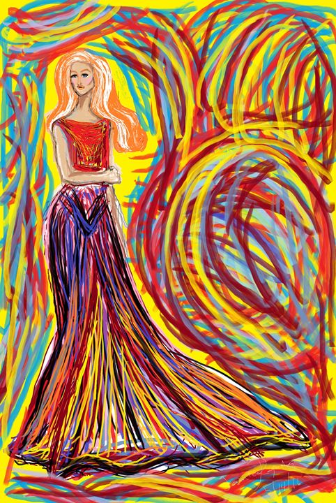 longing - art - Digital Art & AI, People & Figures, Fashion, Female ...