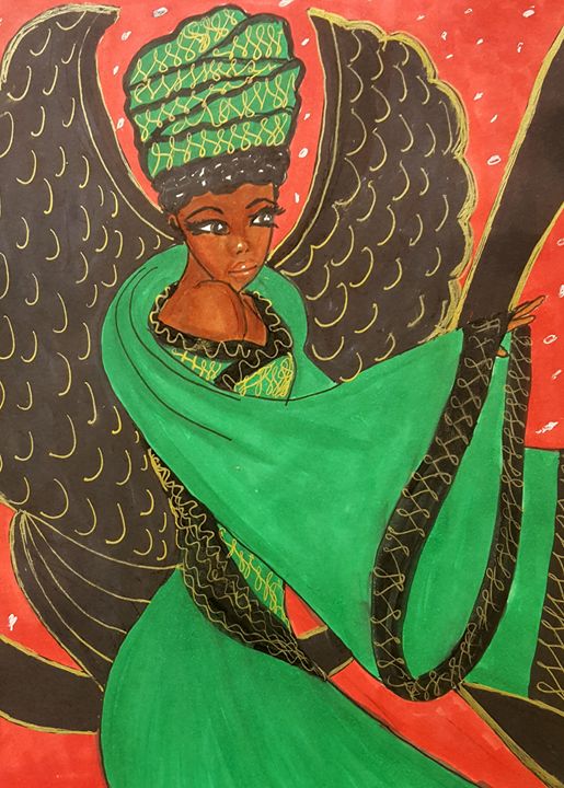 Jamacian Princess Angel - Debra Brewer Art Gallary - Drawings ...