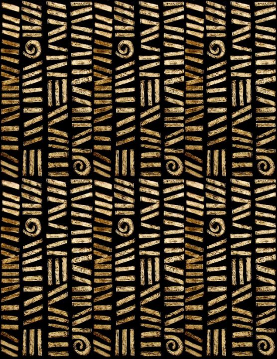 African Fabric 32 - Marcella Hayes Muhammad - Paintings & Prints ...