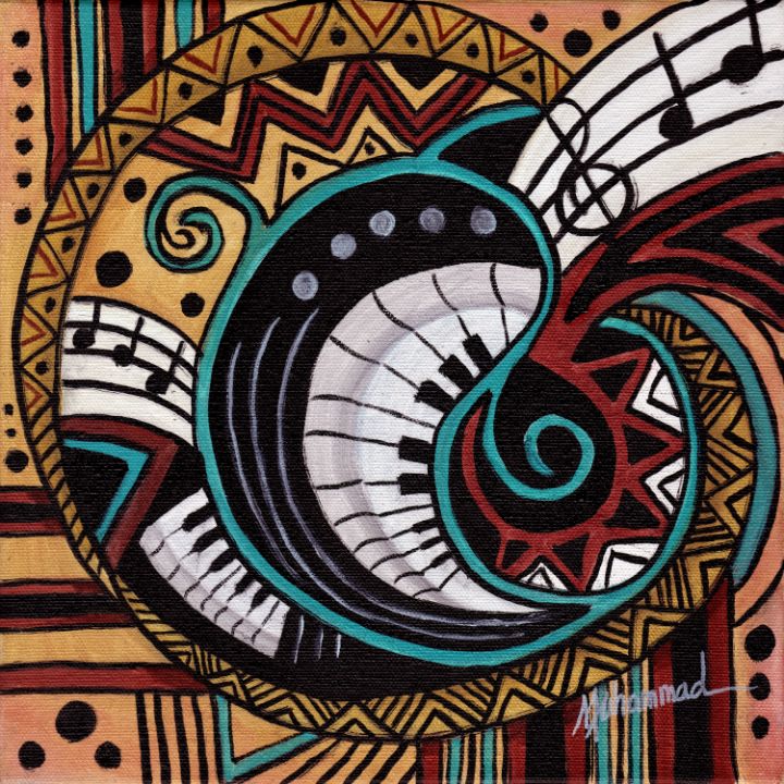 Roundabout - Marcella Hayes Muhammad - Paintings & Prints, Ethnic ...