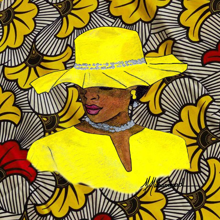 Diva In Yellow - Marcella Hayes Muhammad - Paintings & Prints, Ethnic ...
