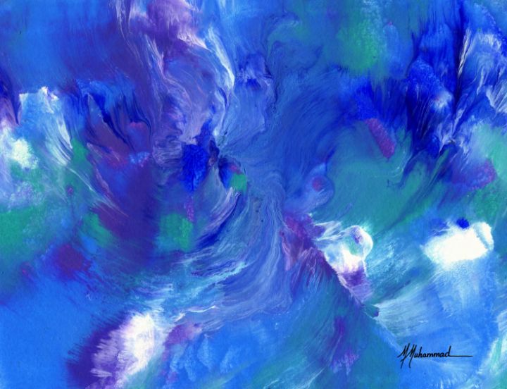 Riptide - Marcella Hayes Muhammad - Paintings & Prints, Abstract, Color - ArtPal