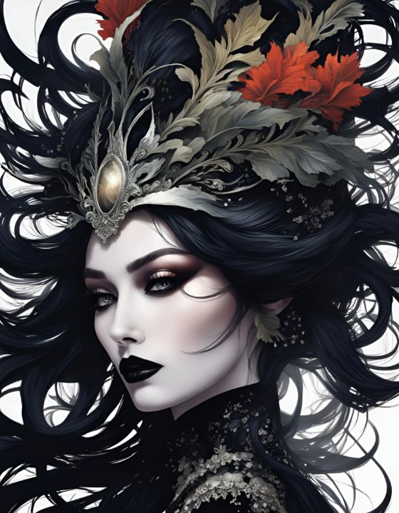Female Portrait #5 - Wildly Wicked Artworks - Digital Art & AI, People ...