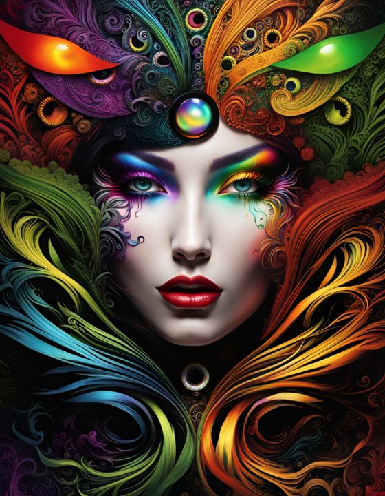 Female Portrait #16 - Wildly Wicked Artworks - Digital Art & AI, People ...