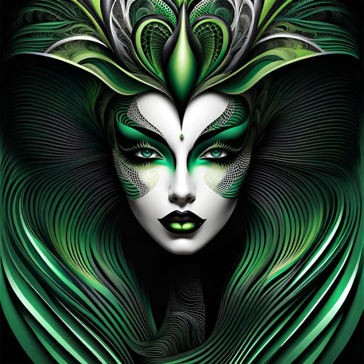 Female Portrait #17 - Wildly Wicked Artworks - Digital Art & AI, People ...