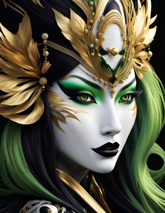 Female Portrait #19 - Wildly Wicked Artworks - Digital Art & AI, People ...