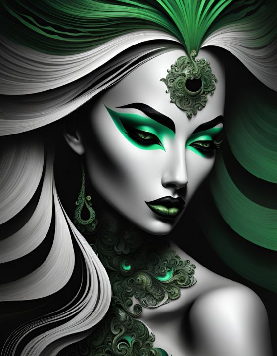 Female Portrait #26 - Wildly Wicked Artworks - Digital Art & AI, People ...