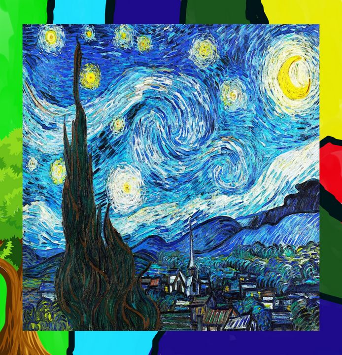 The Starry Night -- In Color - Art4u2 - Paintings & Prints, Landscapes ...