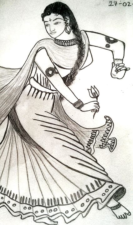 traditional dancer - vicky sketches - Drawings & Illustration, Humor ...