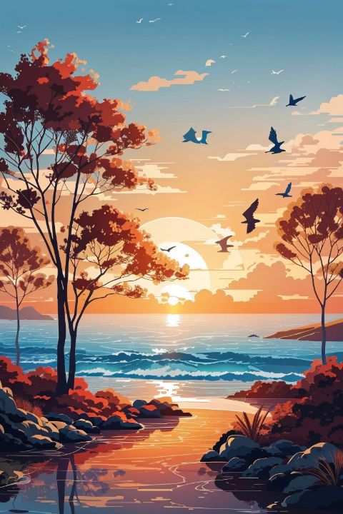 Beautiful background landscape - Kulay Ganzon - Paintings & Prints ...