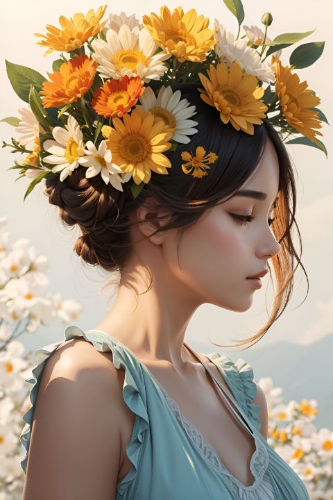 a woman's front portrait - Kulay Ganzon - Drawings & Illustration, People & Figures, Portraits ...