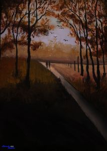 A day in autumn - Bloom.Art _By Sarah Nabih - Paintings & Prints, Landscapes & Nature, Fields ...