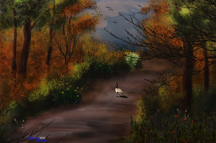 The trees - Bloom.Art _By Sarah Nabih - Paintings & Prints, Landscapes & Nature, Forests ...