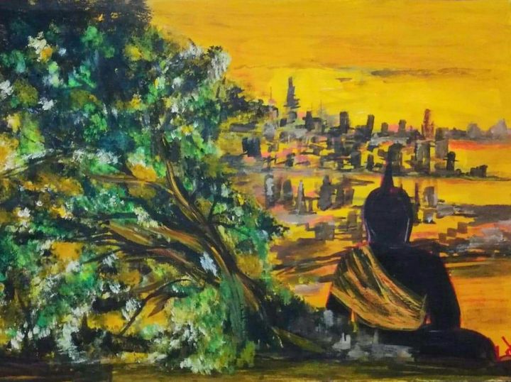 History Buddha painting - Kob - Paintings & Prints, Ethnic, Cultural ...