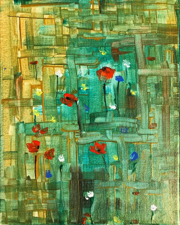 Poppies 3 - Angela Tocila Art - Paintings & Prints, Abstract ...
