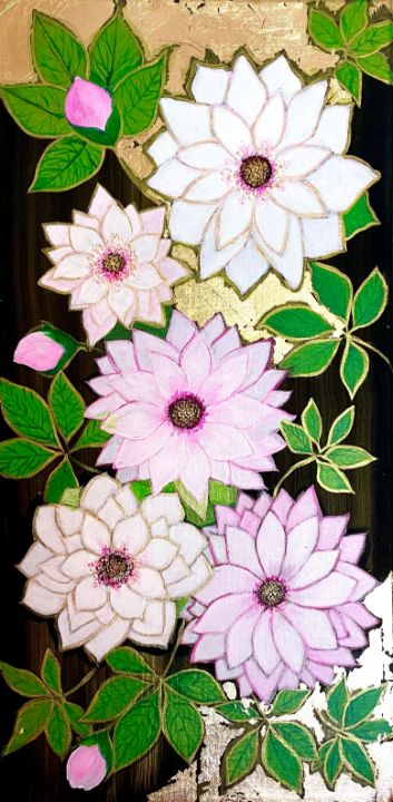 Floral fantasy 5 - Angela Tocila Art - Paintings & Prints, Abstract ...