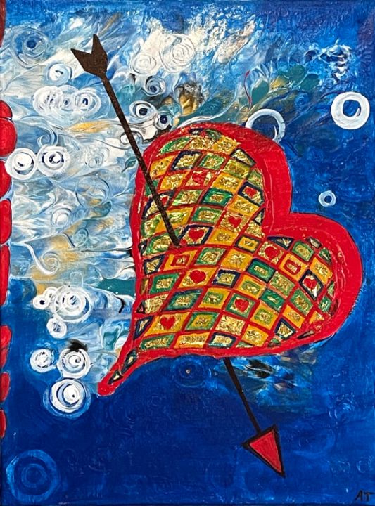 Valentine 2 - Angela Tocila Art - Paintings & Prints, Abstract ...