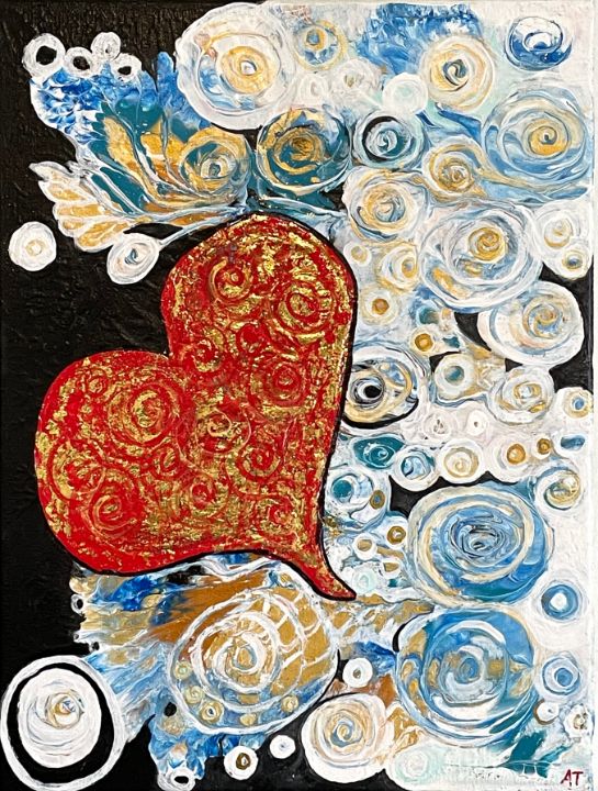 Valentine 1 - Angela Tocila Art - Paintings & Prints, Abstract ...
