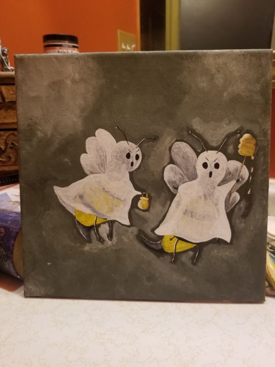 BOO BEES - Amanda's Art Studio - Paintings & Prints, Animals, Birds ...