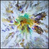 Lone Wolf Acrylic Art - Paintings & Prints