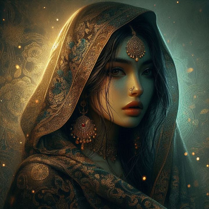 Indian Enigma beautiful girl - BGIRL ART - Digital Art & AI, Fantasy ...