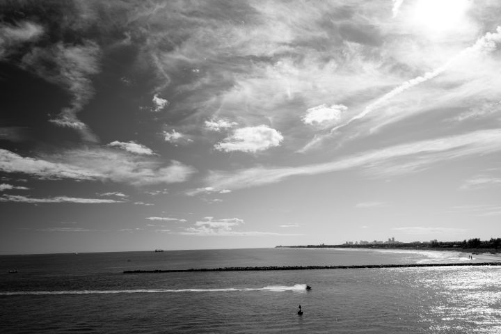 BW Under Cool Blue Skies Florida - 360 Studios Fine Art - William ...