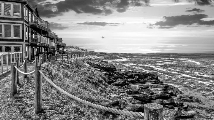 BW Depoe Bay Oregon Coast - 360 Studios Fine Art - William Robert ...