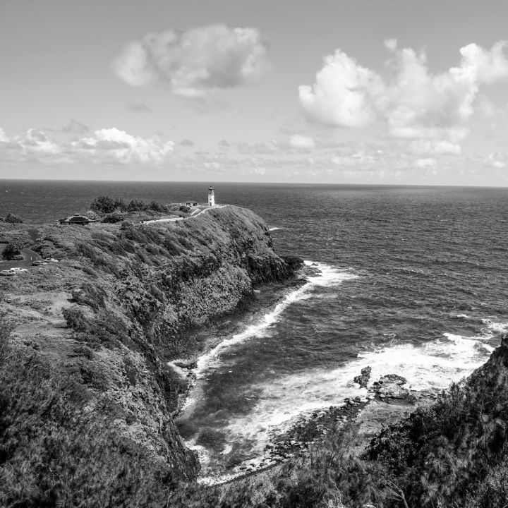 BW Kilauea Lighthouse on the Island - 360 Studios Fine Art - William ...