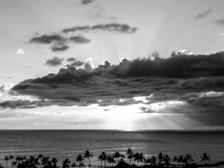 BW Summer Sunset Hawaii - 360 Studios Fine Art - William Robert Stanek ...
