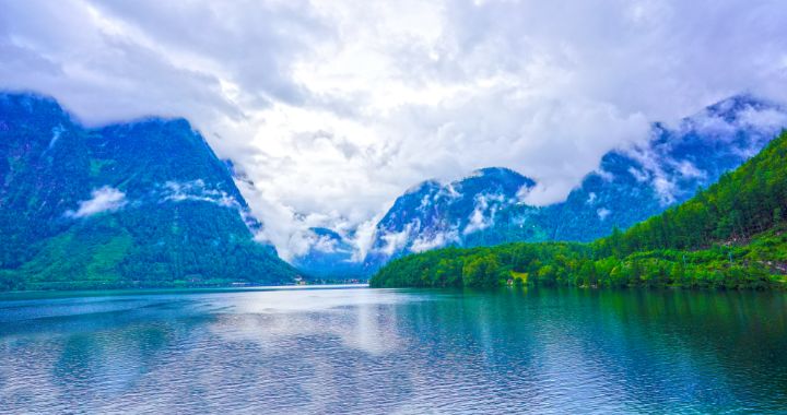 Mist Shrouded Mountains Austrian Alp - 360 Studios Fine Art - William ...