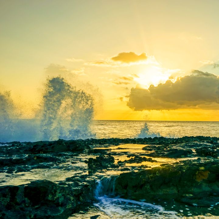 Waves Swirl at the Seaside Hawaii - 360 Studios Fine Art - William ...