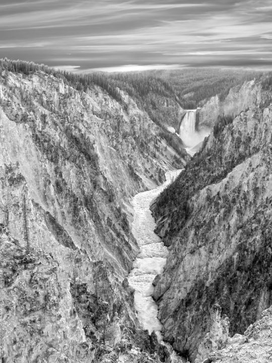 BW Grand Canyon of Yellowstone 2 - 360 Studios Fine Art - William ...