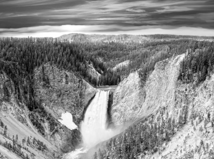 BW Grand Canyon of Yellowstone 1 - 360 Studios Fine Art - William ...