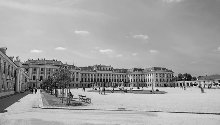 BW One Day at Schoenbrunn Palace 1 - 360 Studios Fine Art - William ...