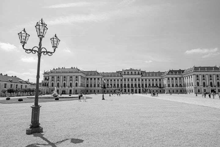 BW One Day at Schoenbrunn Palace 2 - 360 Studios Fine Art - William ...